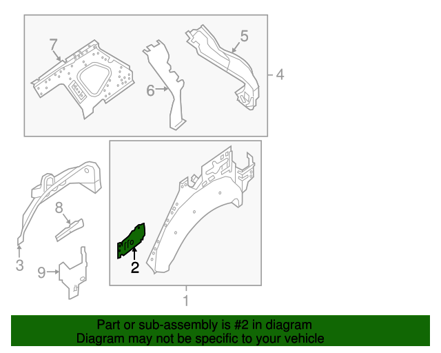 G6716-4BAMA - Extension Panel 2014-2020 Nissan Rogue | Nissan Parts ...
