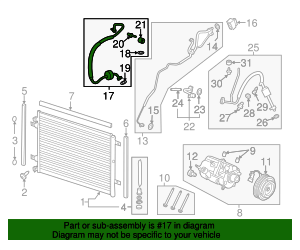 2020-2022 Ford Suction Line LC3Z-19867-DD | Ford OEM Parts Outlet