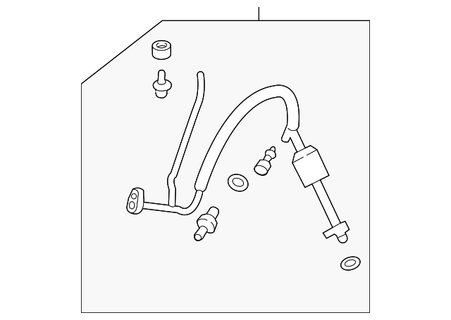2017-2020 Ford A/C Refrigerant Discharge Hose HC3Z19972BE | OEM Parts ...
