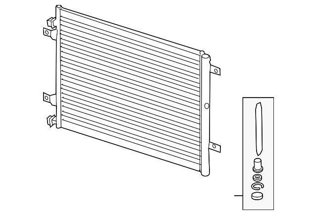HC3Z-19712-E - Condenser 2017-2022 Ford | Ford Parts Direct