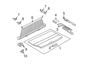 Genuine OEM Side Luggage Nets Pair Part# LR017770 Fits 2003-2013 Land ...