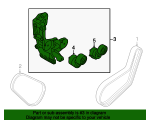 2011-2015 Hyundai Sonata Belt Tensioner 25280-2G652 | OEM Parts Online
