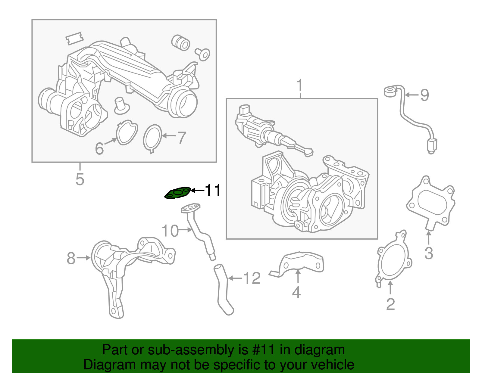 15544-59B-003 - Oil Outlet Tube Gasket | Genuine Honda Parts