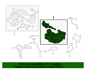18900-5PA-A01 - Turbocharger Assembly - 2017-2020 Honda | Genuine Honda ...
