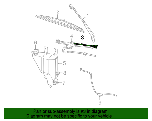2002-2003 Dodge Wiper Motor 55077098AD | TascaParts.com
