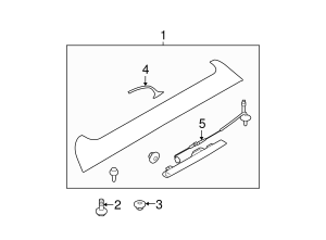 2010 Subaru Impreza Spoiler Assembly 96031FG001NN | Subaru Parts For You
