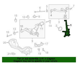 2008-2020 Lexus LX570 Steering Knuckle 43211-60190 | OEM Parts Online