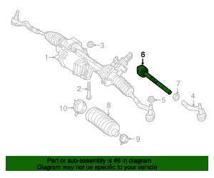 2012-2021 Mercedes-Benz Steering Tie Rod End 212-330-28-03 ...