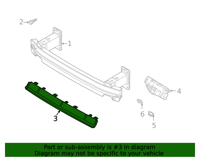 2017-2023 Audi Bumper Cover Spacer Panel 4M0-807-957 | Audi USA Parts