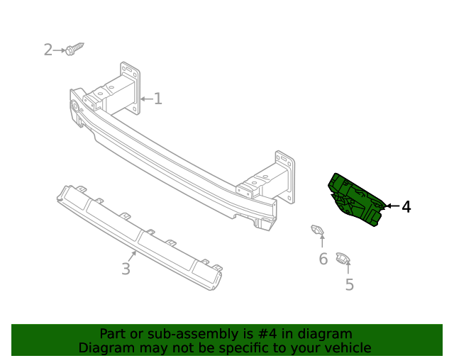 2020-2024 Audi Bumper Guide 4M0-807-283-D | AutoNationParts.com