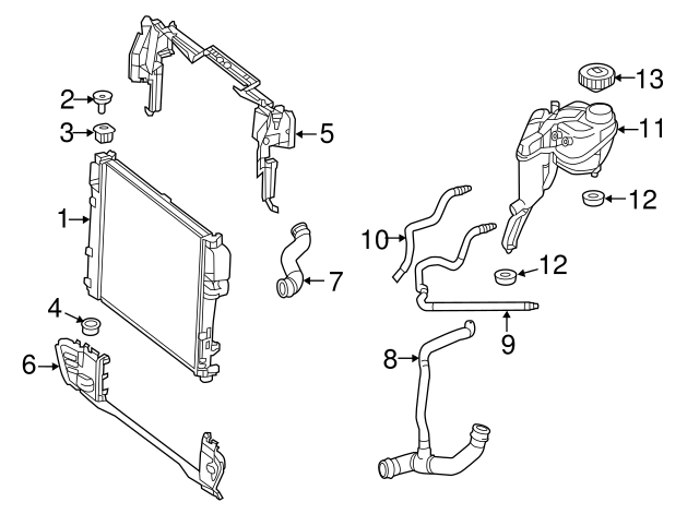 221-501-17-25 - Breather Tube 2010-2014 Mercedes-Benz | Mercedes-Benz ...