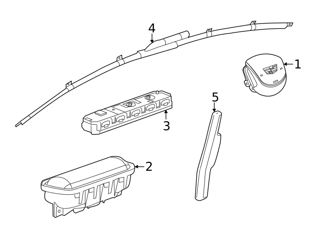 2020-2024 Cadillac CT5 F Airbag 84787192 GM | GMPartsDirect.com