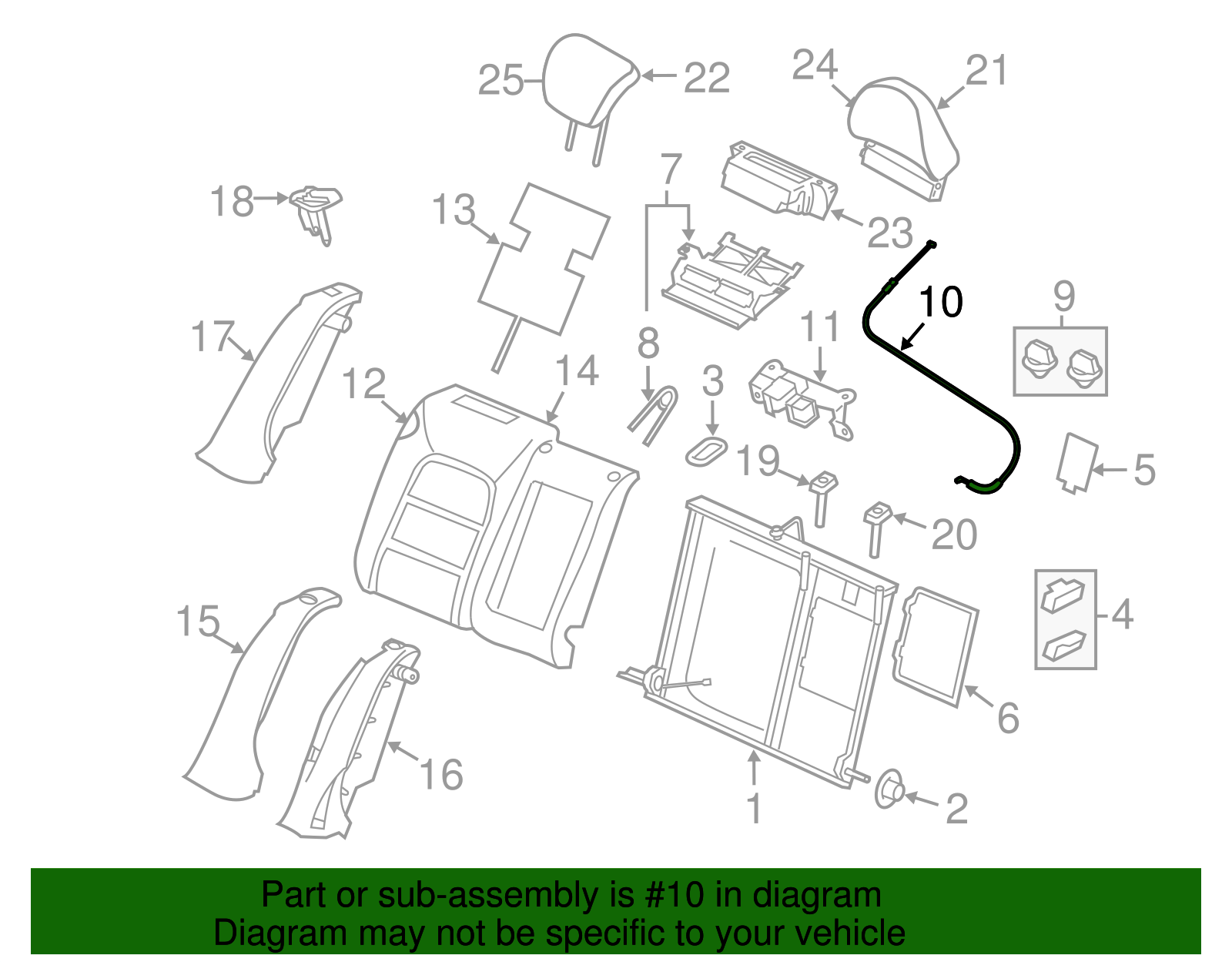 31413738 - High-Quality Folding Seat Release Cable for 2015-2018 Volvo ...
