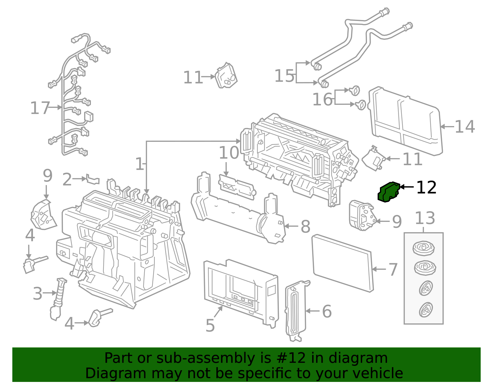 2017-2025 Audi Adjust Motor 4M0-820-511-A | Audi USA Parts
