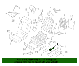 2010-2014 Nissan Lumbar Switch - Driver's Side (LH) 87317-JM01A ...