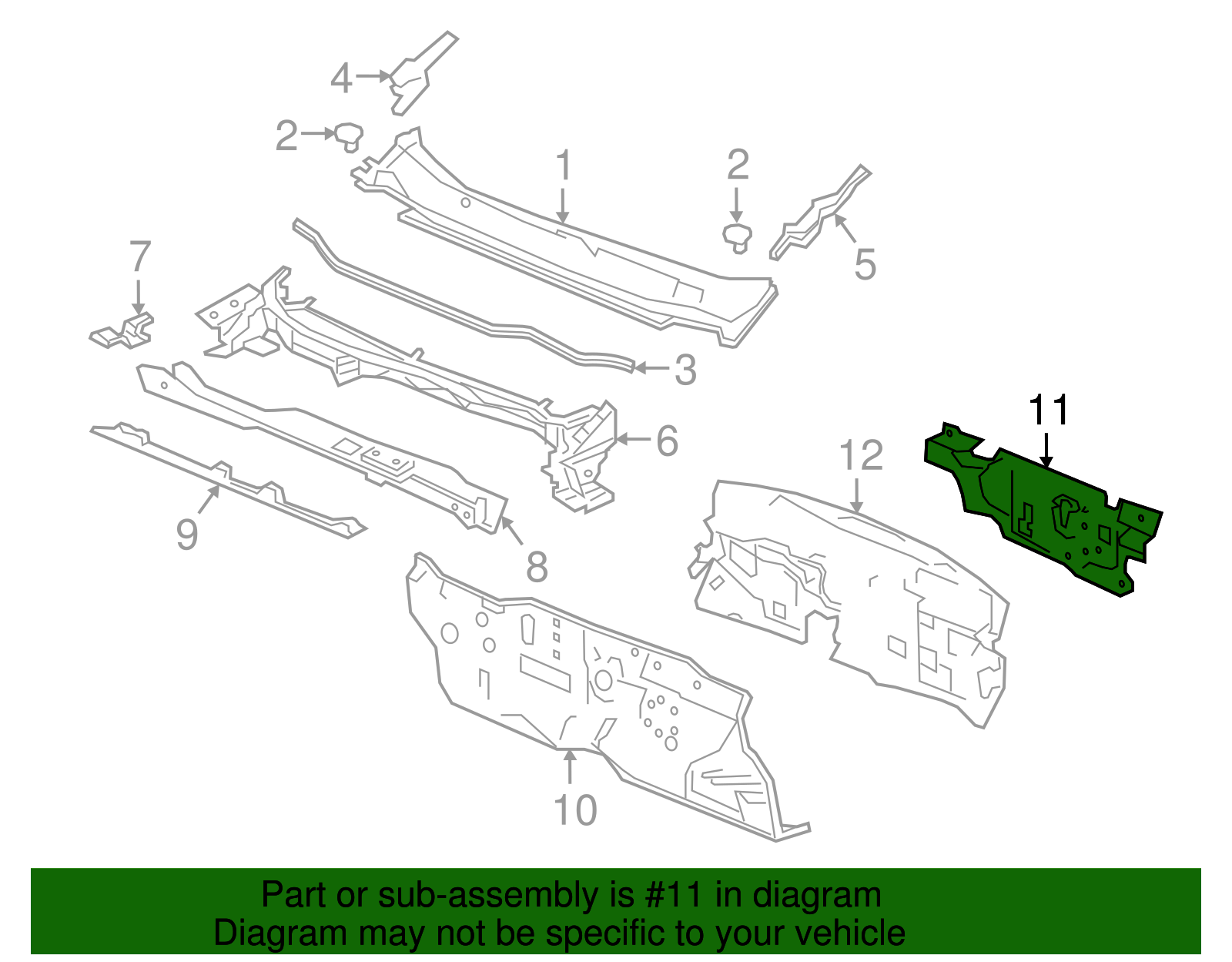 74251-TLA-A20 - Insulator Dashboard (Outer) | Genuine Honda Parts
