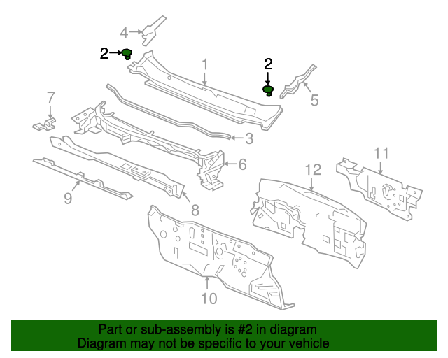 91512-5K7-003 - Air Inlet Duct Clip 2011-2024 Honda | Honda Parts Online