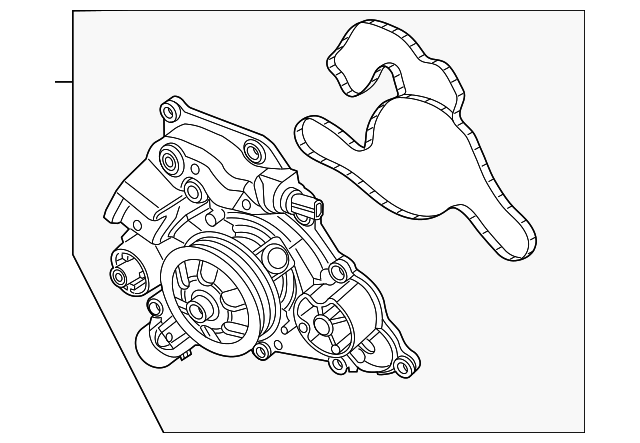 2015-2023 Mopar Water Pump 68165882AD | TascaParts.com