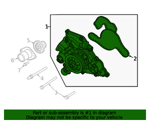 2015-2023 Mopar Water Pump 68165882AD | TascaParts.com