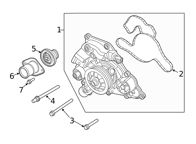 2015-2023 Mopar Water Pump 68165882AD | TascaParts.com