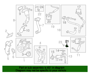 2014-2025 Cadillac Engine Coolant Fitting 12657202 | OEM Parts Online