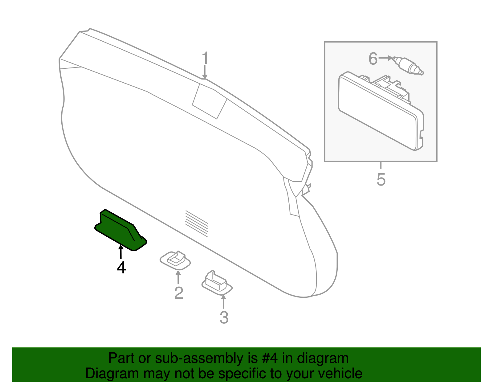 2015-2020 Nissan Rogue Pull Handle 90940-5HA0A | Nissan Parts Central