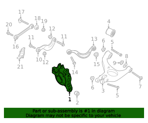 2017-2024 Porsche Panamera Knuckle 971-505-435-H | Sunset Porsche Parts