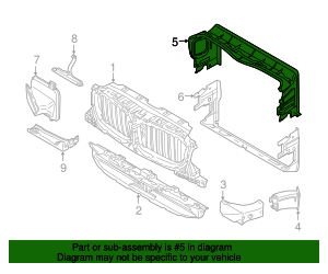 2018-2023 BMW Upper Duct 51-74-7-399-996 | Online BMW Shop