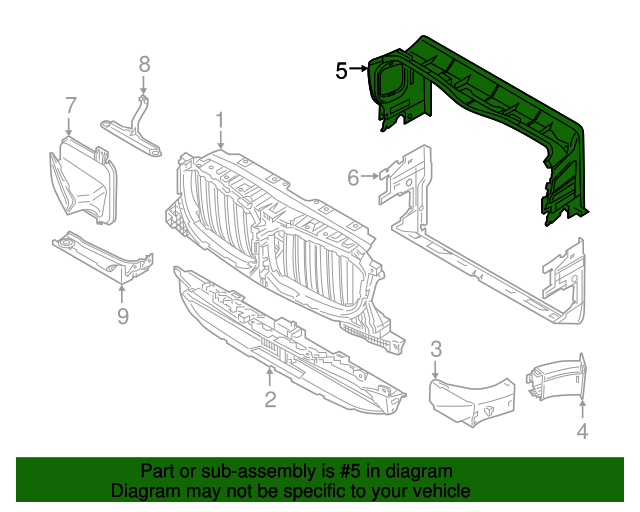 2018-2023 BMW Upper Duct 51-74-7-399-996 | Online BMW Shop