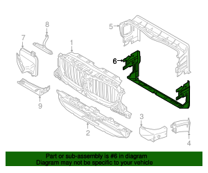 51747399997 - 2018-2024 BMW Lower Duct (51-74-7-399-997) | BMW of South ...