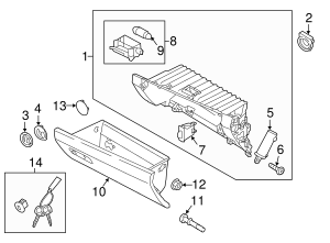 84516-B1000 - Glove Box Hinge Pin 2015-2023 Kia | Kia.Parts Store
