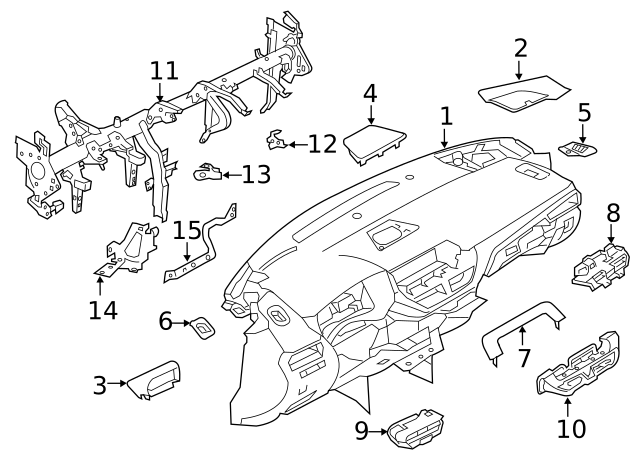 2019-2023 Nissan Altima Air Vent 68750-6CA0A | Pro Nissan Parts