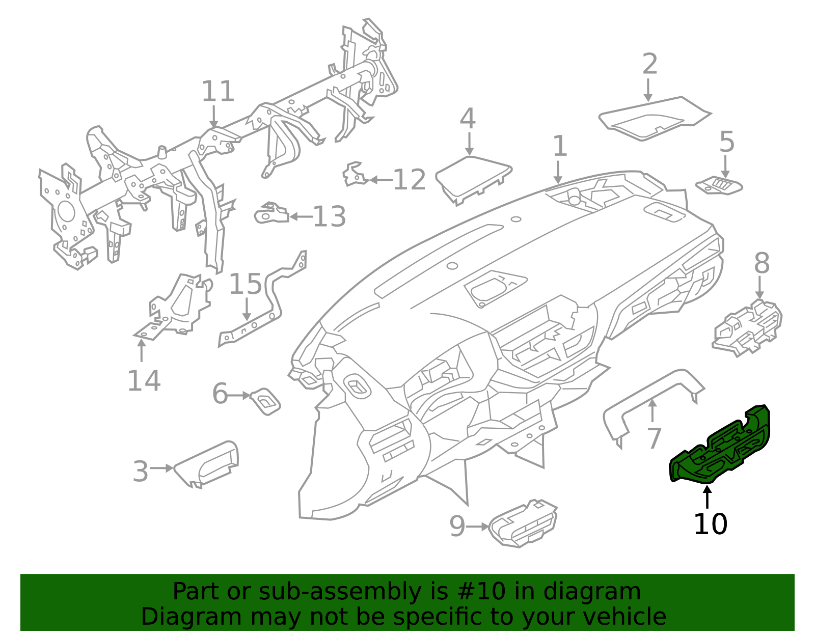 68750-6CA0A - 2019-2025 Nissan Altima - Air Vent | World OEM Parts Nissan