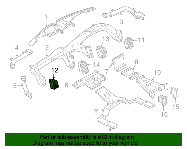 HL3Z-19893-AF 2017-2020 Ford F-150 Louver | Fairway Ford Parts