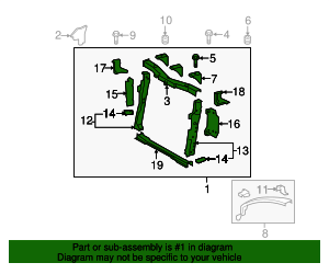 53201-12905 - Radiator Support 2008-2015 Scion xB | Longo Toyota Parts