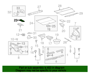 58418-0E010-B2 - Trunk Floor Access Cover 2010-2012 Lexus ...