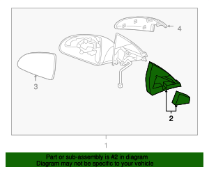 Mirror Assembly Gasket 20834232 | GMPartsDirect.com
