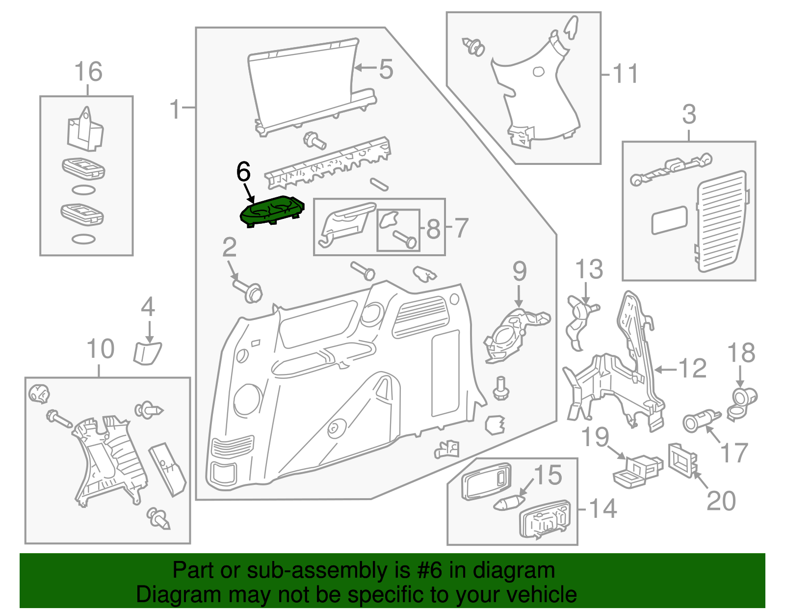 64745-08010-B0 - High-Quality Interior Quarter Panel Cup Holder for ...