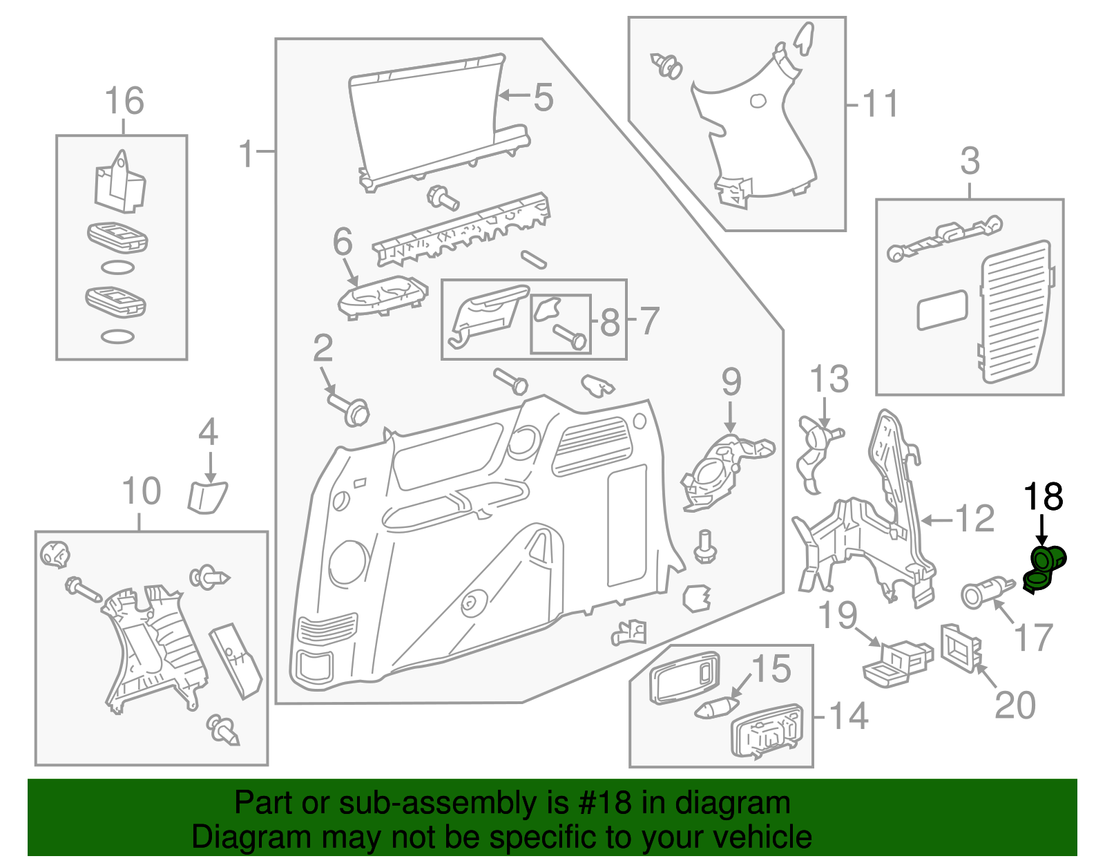 2011-2020 Toyota Sienna Power Outlet Cover 85535-AE020-E2 | Retail ...