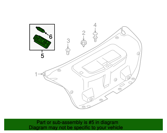 Genuine BMW 63-31-6-962-569 | Trunk Lamp Assembly | FREE Shipping on ...