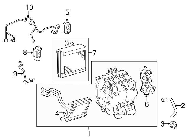 Toyota OEM AC & Heater Assembly Part# 87050-06571 | OEM Vehicle Parts