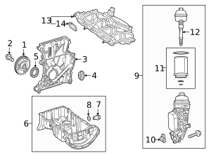 Oil Pan 260-010-12-00 | Mercedes-Benz Parts
