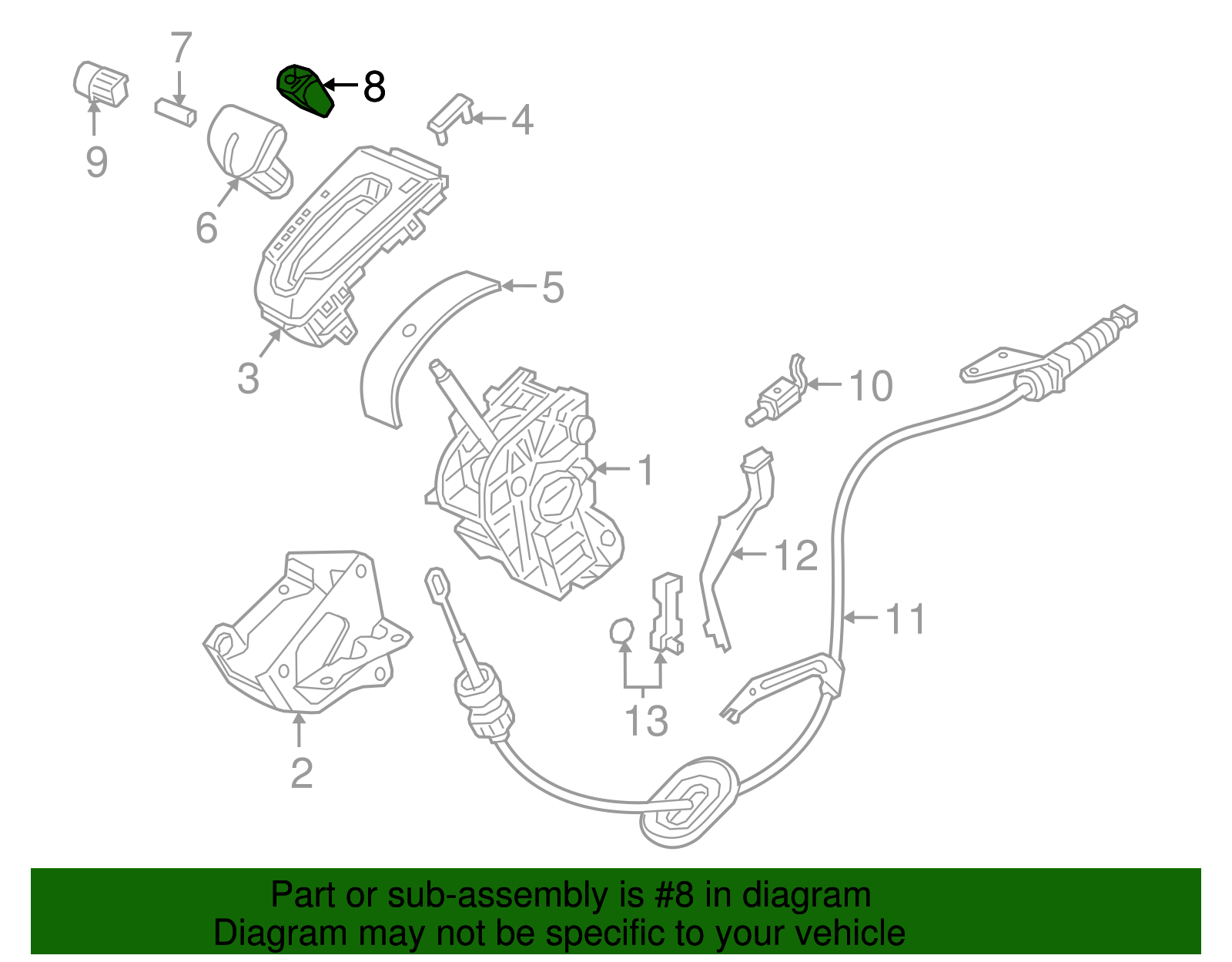 54133-TLA-A62ZA - 2017-2022 Honda CR-V - Cover Front Knob *NH900L ...