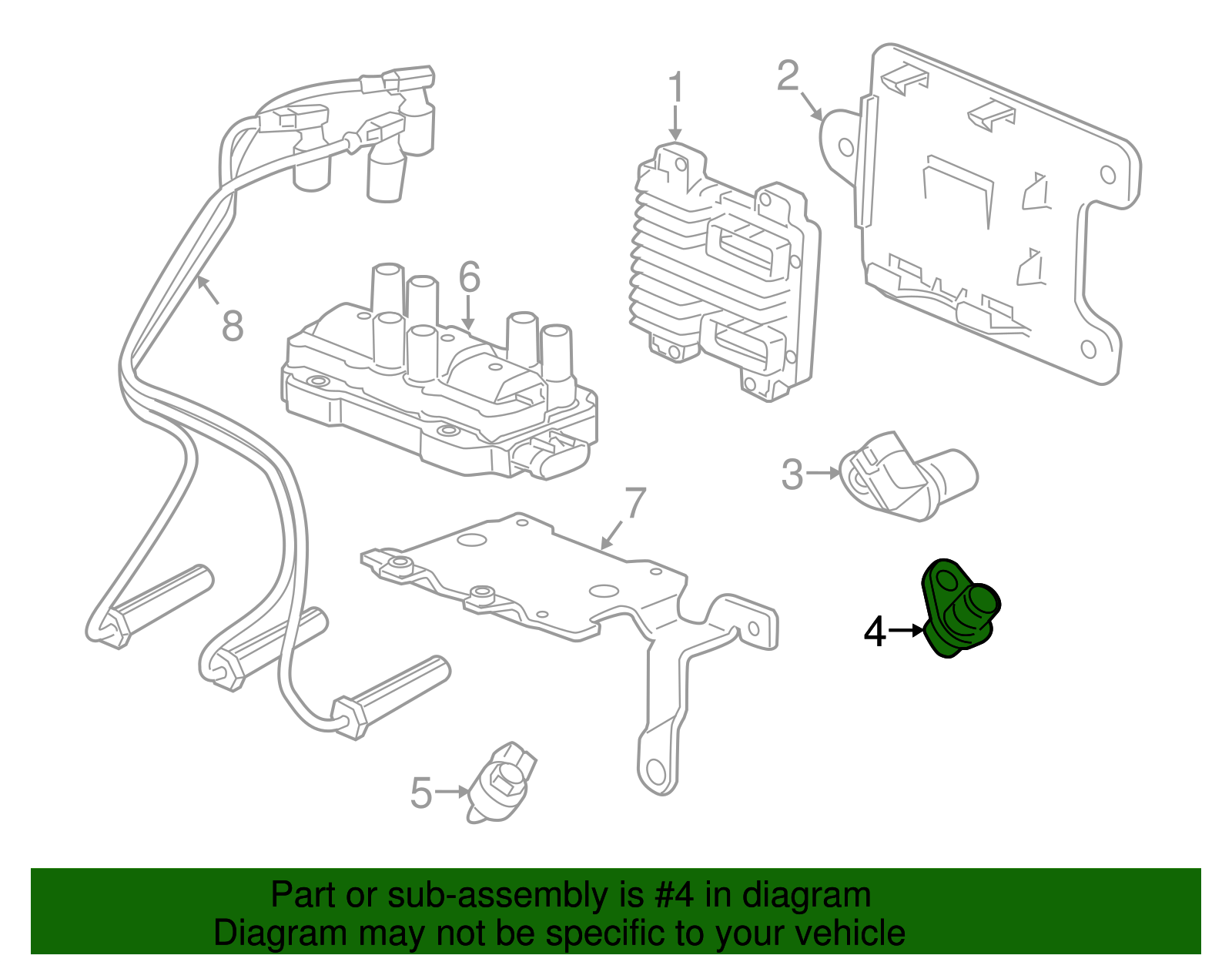 12595966 - Engine Crankshaft Position Sensor 2007-2014 GM | GMPartsNow