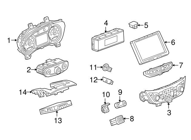 2020-2023 Chevrolet Equinox Heater and Air Conditioning User Interface ...