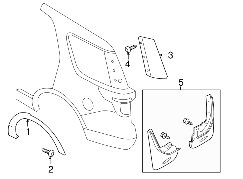 Exterior Trim - Quarter Panel for 2019 Ford Explorer | TascaParts.com