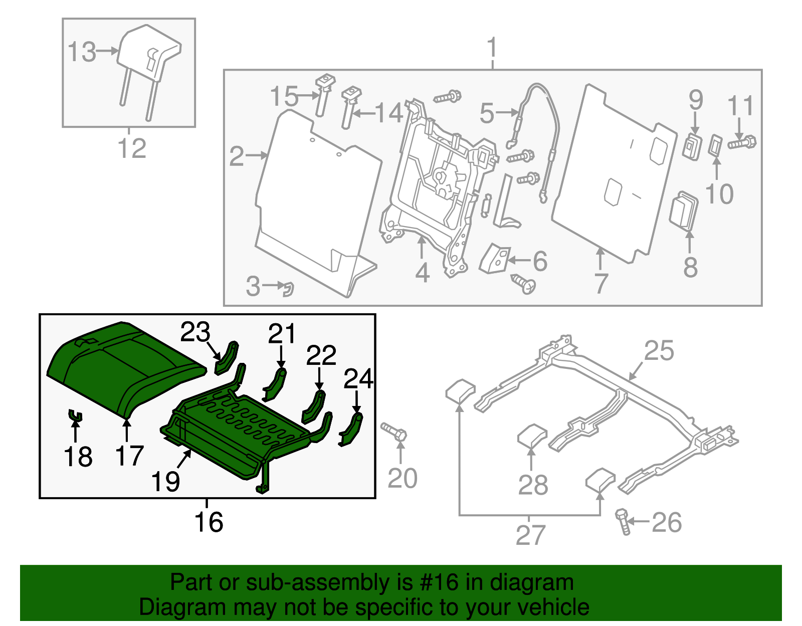 CG77-88-360-02 - Cushion Assembly 2013-2015 Mazda 5 | Florida Mazda Parts