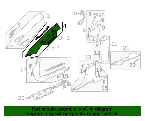 2021-2024 GM Windshield Pillar Trim 84691902 GM | GMPartsDirect.com