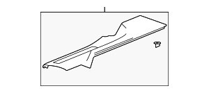 84701444 - Jet Black Front Driver Side Door Sill Garnish Molding 2021 ...
