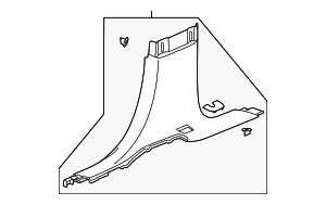 2021-2023 GM Lower Center Pillar Trim 84954506 GM | GMPartsDirect.com